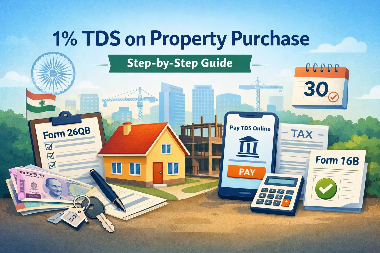How to Pay 1% TDS on Property Purchase in India – A Step-by-Step Guide ...
